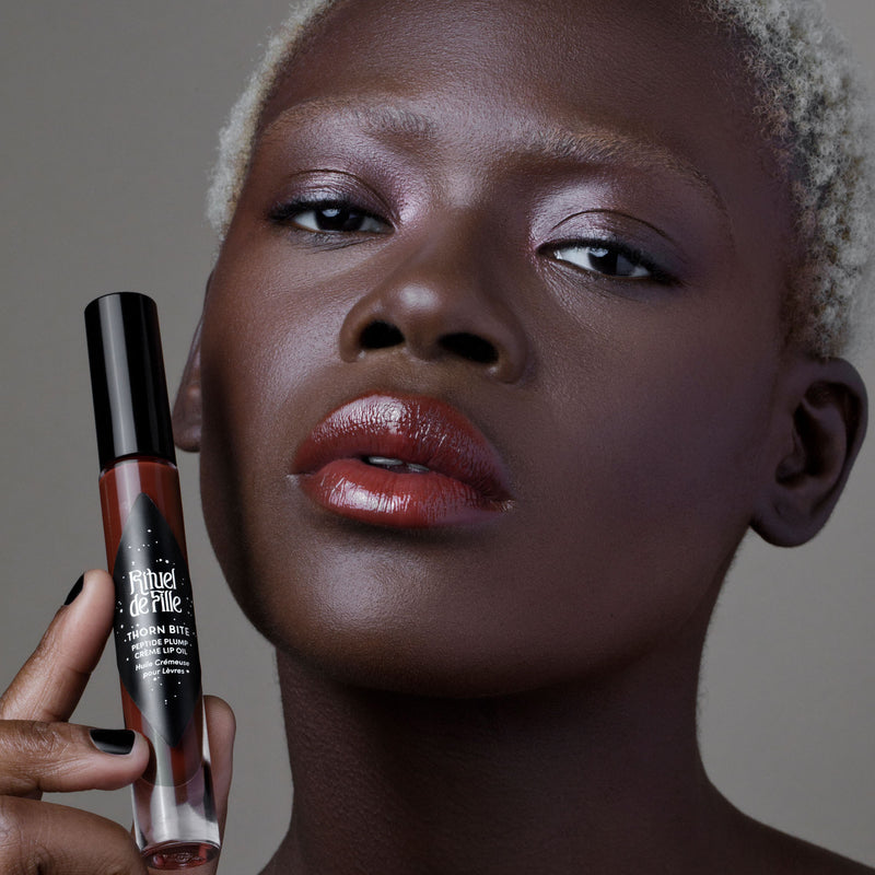 Thorn Bite Peptide Plump Crème Lip Oil: Rose Bite